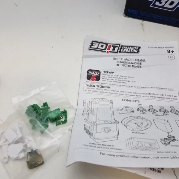 Jakks Pacific Toys 3dit Molding Machine Character Creator With Extras 3d Starter Pack Tmnt 